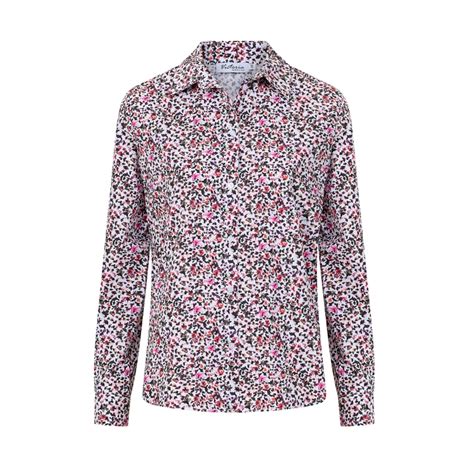 Blouse Roze Wit Bloemetje Fantasie