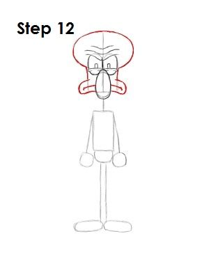 How To Draw Squidward Step By Step Easy