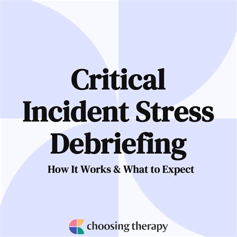 What Is Critical Incident Stress Debriefing