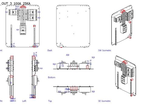 Typical ABB SMDB Panel Incomer Up To 100A Outgoing 3x Up To 100A 25KA Panels And Parts Shopping