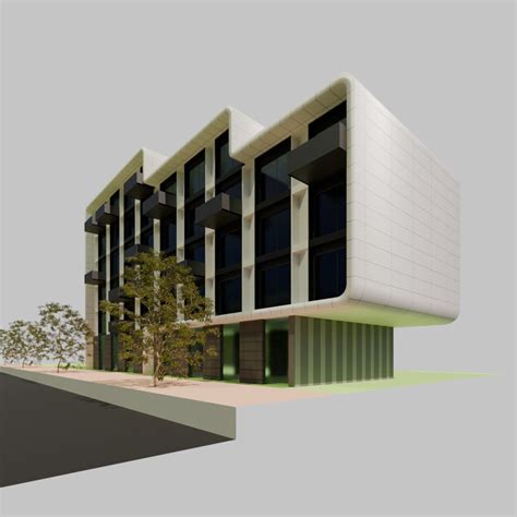 Modular Geometry Node Facade Building Cgtrader