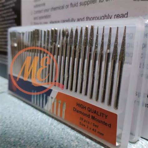 Jual Bor Intan Mini Set 30 Pcs Mata Diamond Tuner Bor Ukir 3 Mm Indonesia Shopee Indonesia