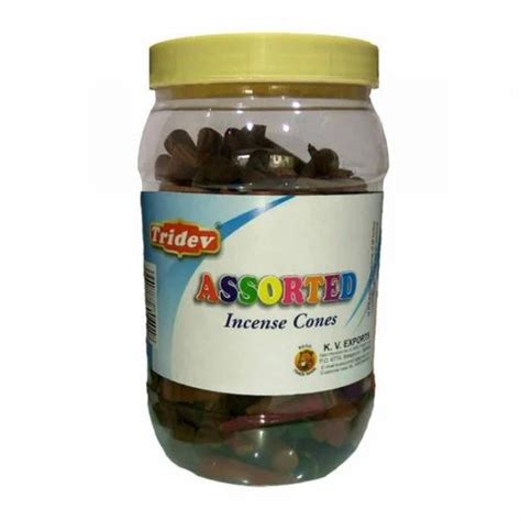 Tridev Incense Cones Assorted 500 Gms Jar At Rs 309piece