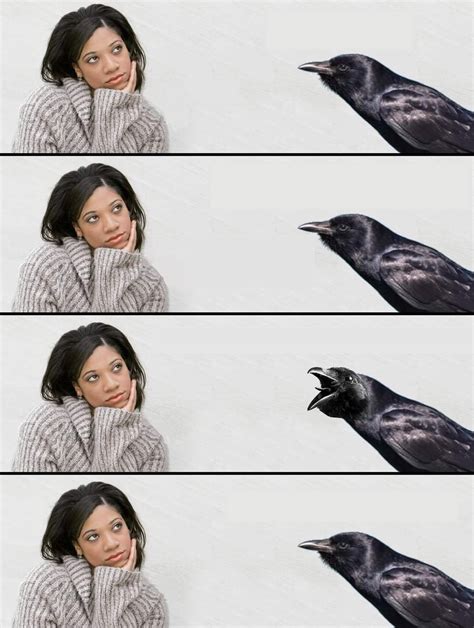 Woman And Crow Blank Template Imgflip