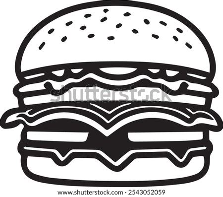 Hamburger Clipart Black And White Free Download On Clipartmag