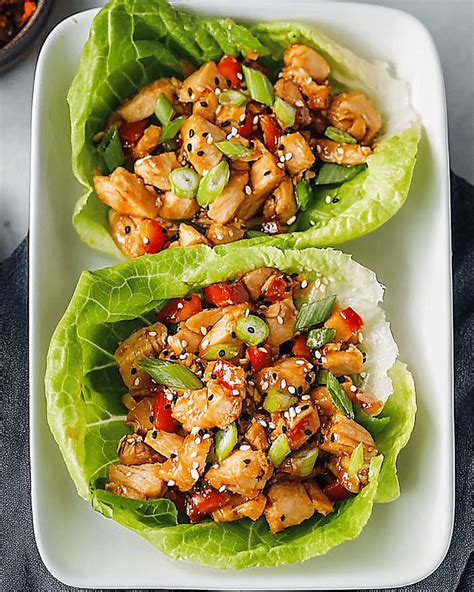 Teriyaki Chicken Lettuce Wraps A Flavorful Delight Alfredo Recipes