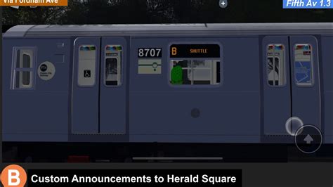 Roblox Pta Custom B Shuttle Train Announcements To Herald Square
