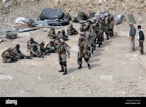 Forward Operating Base Lonestar Afghanistan April 11 2010 Afghan National Army Soldiers