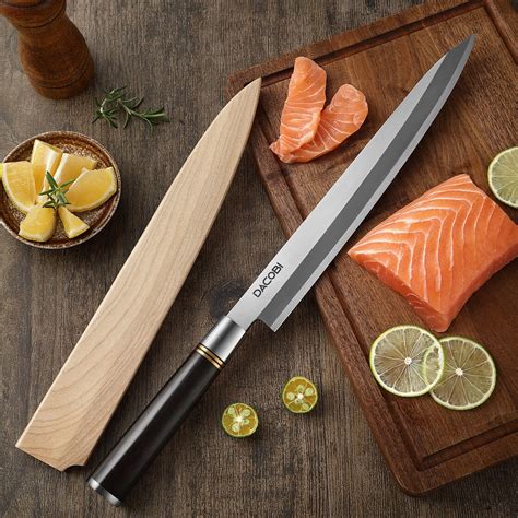 Nôž Na Sushi Yanagiba C53 Ebenové Drevo 27 Cm Dacobisk