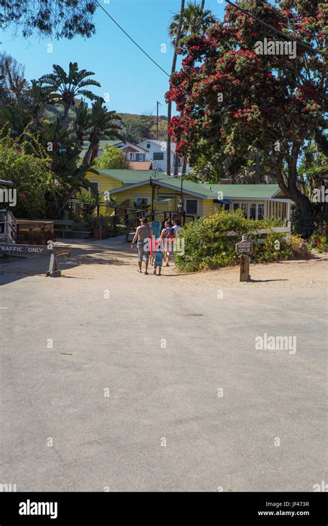 The Road Leading To The Crystal Cove Historic District Part Of Crystal