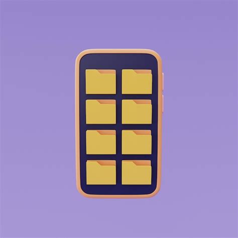 premium photo smartphone with file folders document cloud computing