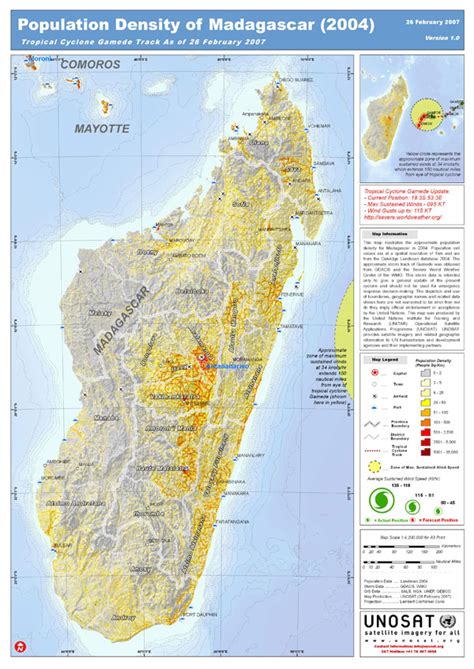 Large Detailed Population Density Map Of Madagascar Madagascar Large