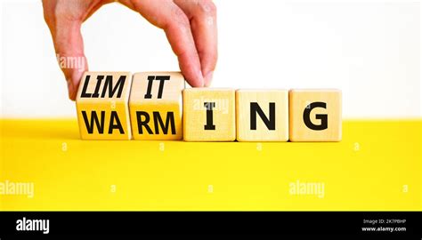 Limiting Global Warming Symbol Concept Words Limiting And Warming On