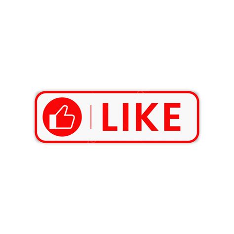 Youtube Like Vector Hd Images, Red Youtube Like Button Png, Like Png, Like Button, Youtube Like ...