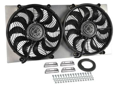 Derale 16843 Powerpack High Output Dual 17 Electric Rad Fanaluminum