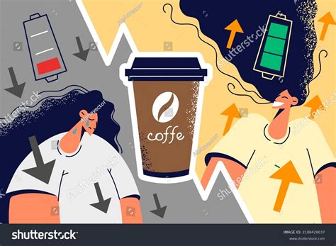 5 Caffeine Effects On Humans Body Stock Vectors And Vector Art