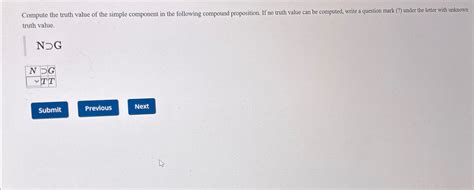 Solved Compute The Truth Value Of The Simple Component In Chegg
