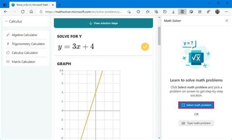 how to use math solver on microsoft edge pureinfotech