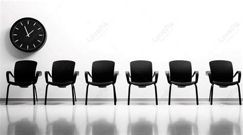 놀라운 3d 렌더링 흰색 바탕에 스톱워치와 검정색 사무실 의자 팀 토론 배경 회사 회의 배경 흰색 의자 배경 이미지 Hd 팀 토론 회사 회의 흰색 의자 배경