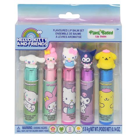 Hello Kitty And Friends 5pk Lip Balm With Figurine Header Casa Manga