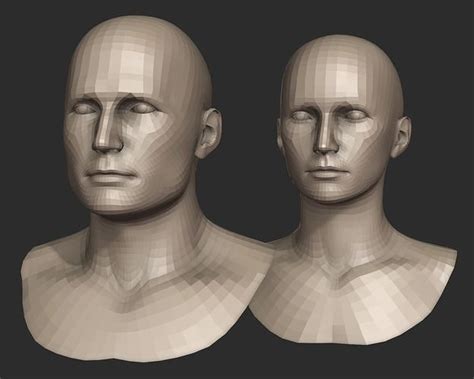 Base Head Meshes For Blender Free 3d Model Cgtrader