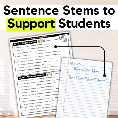 Analyzing Diction And Word Choice In Literary Analysis Reference Sheet Bundle