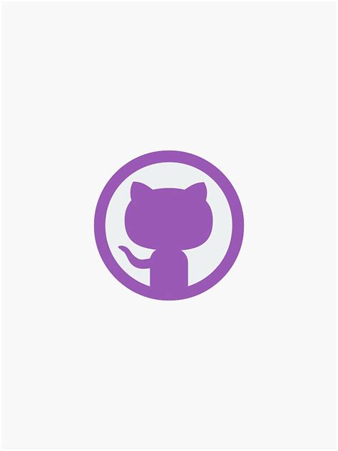 git purple logo sticker sticker for sale by developerfriday redbubble