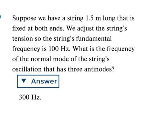 Solved Suppose We Have A String M Long That Is Fixed At Chegg Com