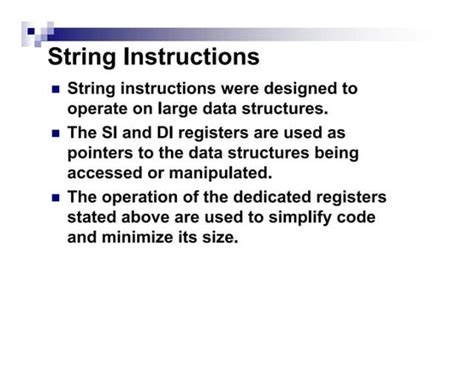 8086 string instructions pdf programming languages computing