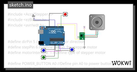 Homing Stepper Motor Wokwi ESP32 STM32 Arduino Simulator