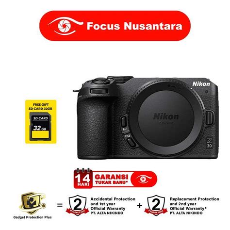Jual Focus Nusantara Nikon Z30 Nikon Z 30 Body Only Mirrorless