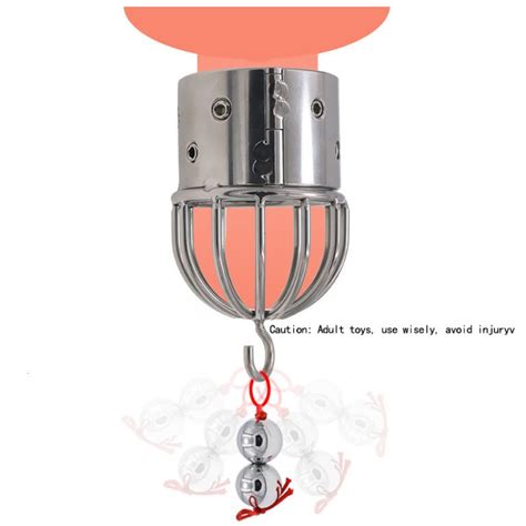 Spikes Chastity Cage Metal With Metal Ball Chastity Cage