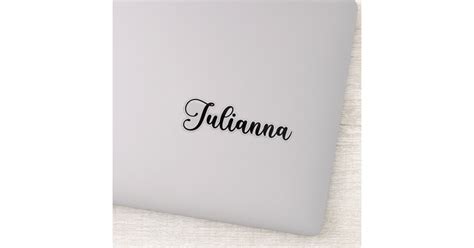 Julianna Name Handwritten Calligraphy Sticker Zazzle