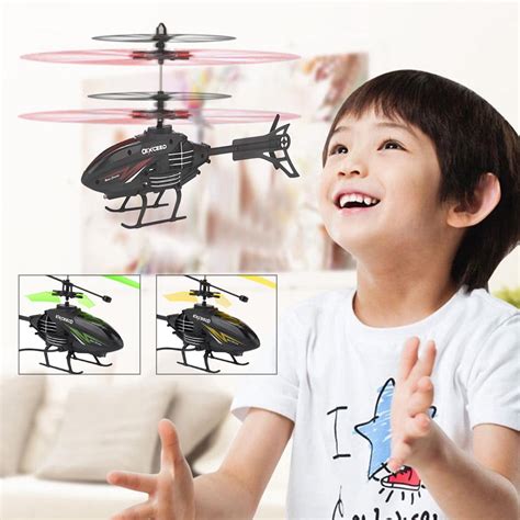 Bzdzmqm 2pcs Mini Rc Helicopter Infrared Induction Remote Control