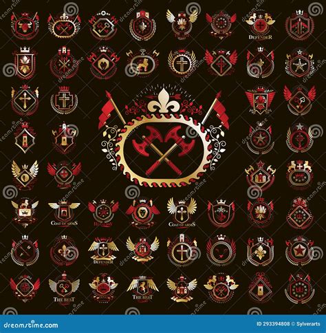 Symbols Of The Classical Four Elements Of Western Medieval Alchemy Vector Illustration