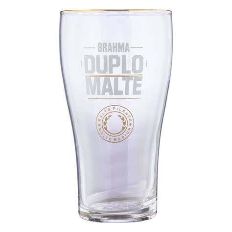 Copo De Vidro P Cerveja Brahma Puro Malte 425ml Gbarbosa