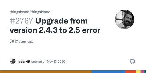 Upgrade From Version 243 To 25 Error · Issue 2767 · Thingsboard