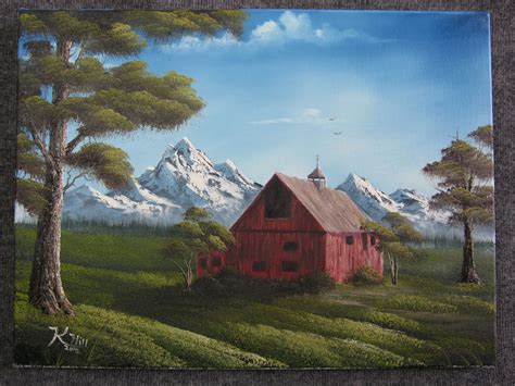Red Barn Oil Painting At Jaxon Sine Blog