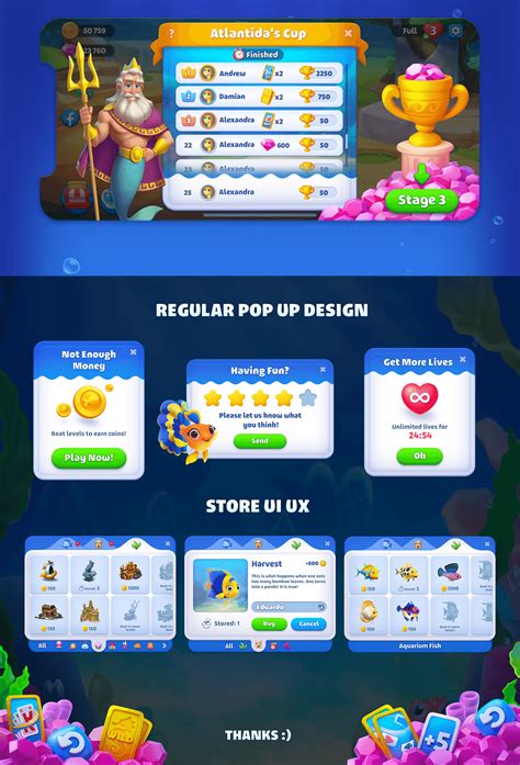 Mobile Game UI Design Lead Behance