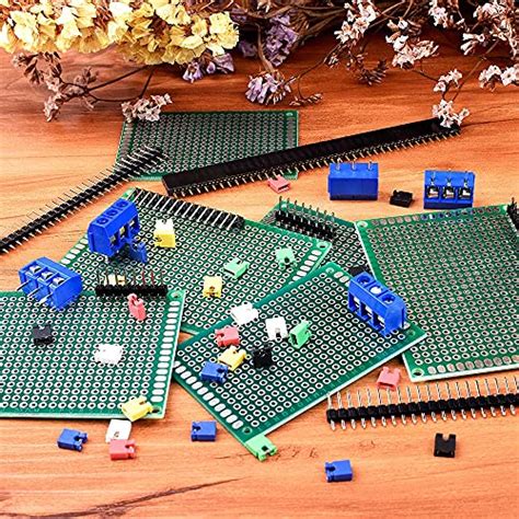 Mmobiel 60 Pcs Pcb Breadboard Circuit Board Prototype Set With Screw