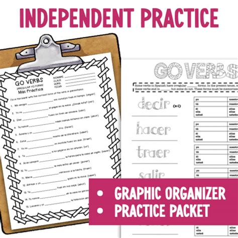 Spanish Yo Go Verbs Activity Bundle By La Secundaria Tpt