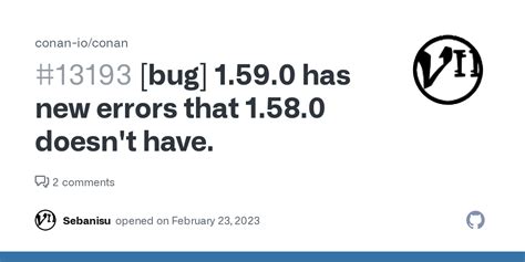 Bug Has New Errors That Doesn T Have Issue Conan Io Conan GitHub