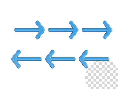 Ícone De Seta 3d Psd Premium