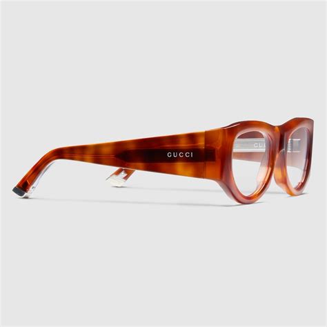 Rectangular Frame Sunglasses In Brown Tortoiseshell Gucci® Ca