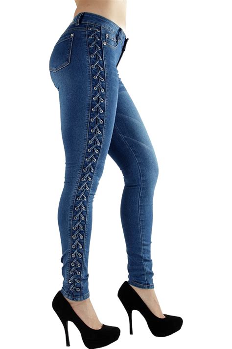 Crossed Ladders Jeans Gray Fashion