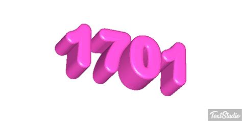 1701 Number Animated  Logo Designs