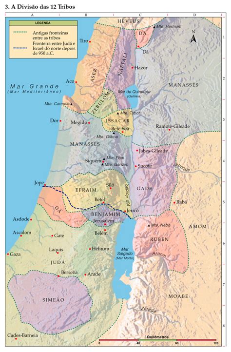 Coligação De Israel As Tribos De Israel Rúben Simeão Levi E Judá