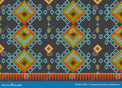 Motif Batik Border Fabric Pattern Vector Illustration Cartoondealer