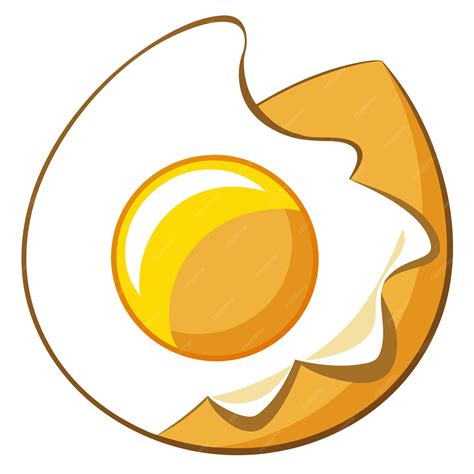 Cracked Egg Clip Art And Vector Design With A White Background