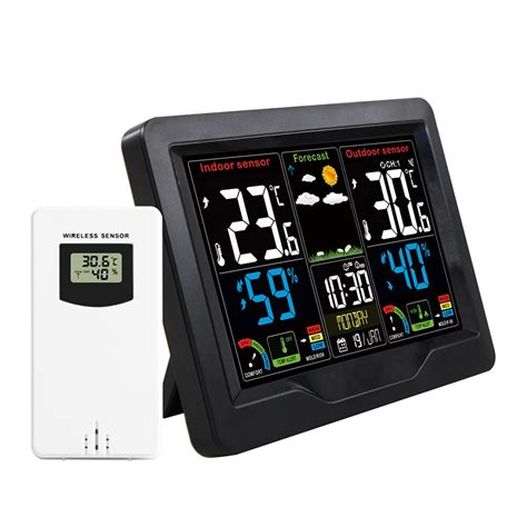 Weather Station Digital Alarm Clock Barometer Outd Vicedeal